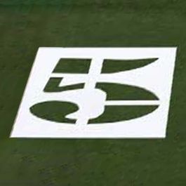 Fisher Pro Style Football Stencil Individual Numbers - Anthem Sports