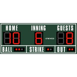 Nevco 10'x4' Baseball/Softball Scoreboard w/ Controller - Anthem Sports